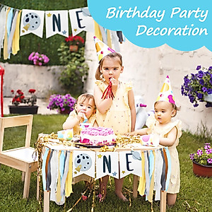 You Are My Sunshine High Chair Banner,First Trip Around The Sun Birthday Decoration,Boho Sunflower Party Decoration (Blue Space)