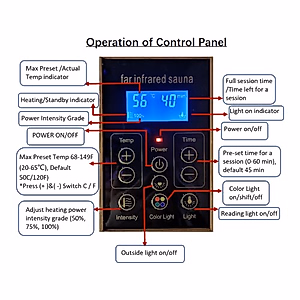 Xmatch Far Infrared Wooden Sauna Room, 2-Person for Corner Space, with 1600W, 7 Low EMF Heaters, 2 Bluetooth Speakers, 2 LED Reading Lamp and 3 Chromotherapy Lights