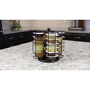 Nifty Solutions Compatible with Bartesian Cocktail Holds up to 24 Capsule Pods, Spins 360-Degrees, Medium (Pack of 1), Black