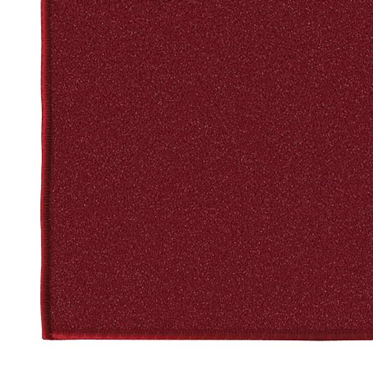 Sweet Home Stores Sweethome Collection Solid Design Rubberback Area Rug/Mat, 2'3" x 3', Red