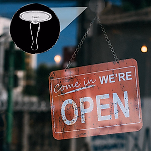 Isslly 80 Pack Adhesive Ceiling Hooks, Self-Adhesive Ceiling Hooks for Hanging, Sticky Hooks for Hanging, No-Drill Ceiling Discs with Metal Hook for Wedding, Party, Festivals Decor