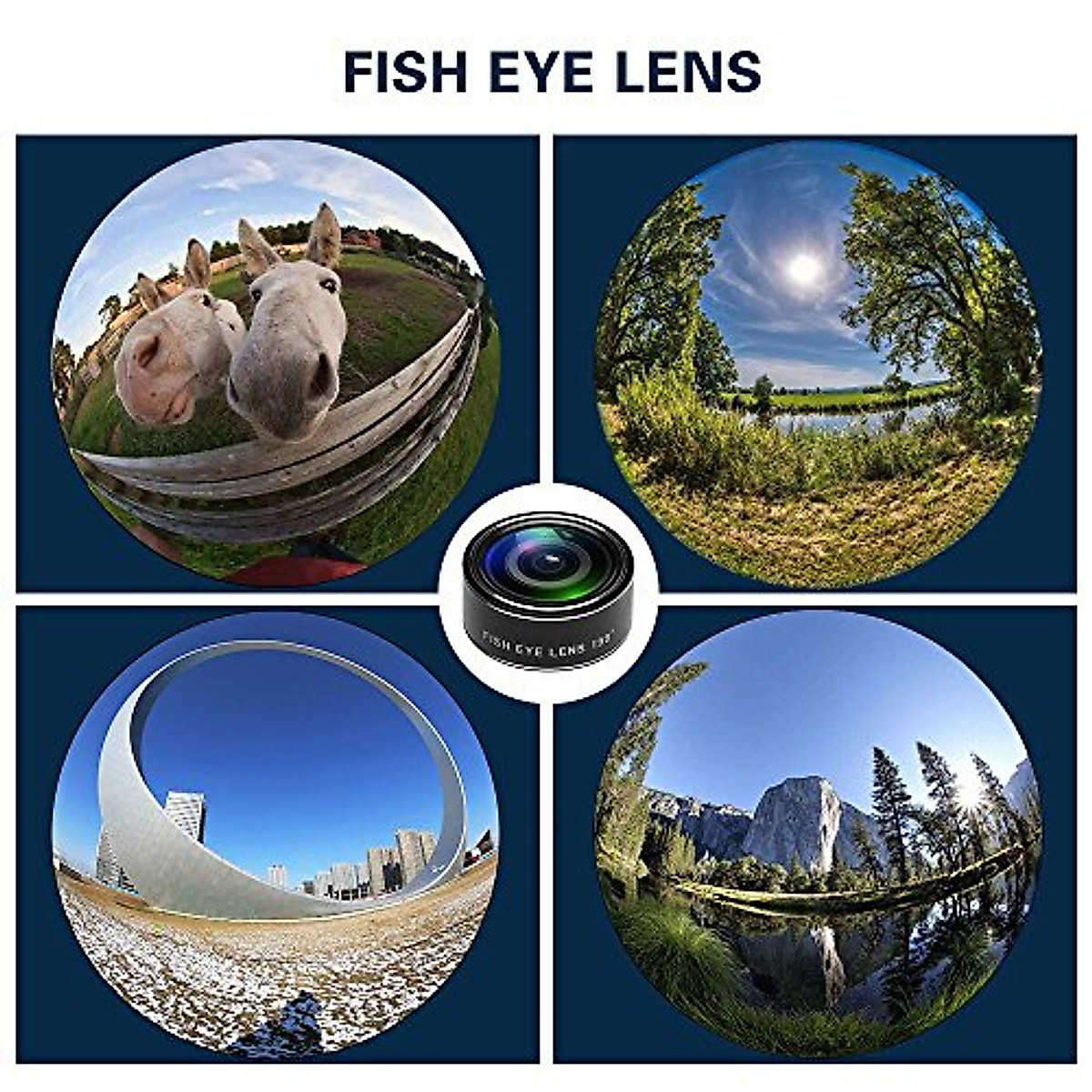 Cell Phone Camera Lens Kit,11 in 1 Super Wide Angle+ Macro+ Fisheye Lens +Telephoto+ CPL+3/6 Kaleidoscope+Starburst/Radial/Soft/Flow Filter Lens Compatible for iPhone X/8/7/6s/6 Plus, Samsung,Android