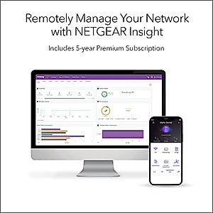 NETGEAR Orbi Pro WiFi 6 Tri-band Mesh System for Business or Home (SXK80B3) - Router with 2 Satellite Extenders | 4 SSIDs, VLAN, QoS | Coverage up to 9,000 sq. ft., 80 Devices | AX6000 (Up to 6Gbps)