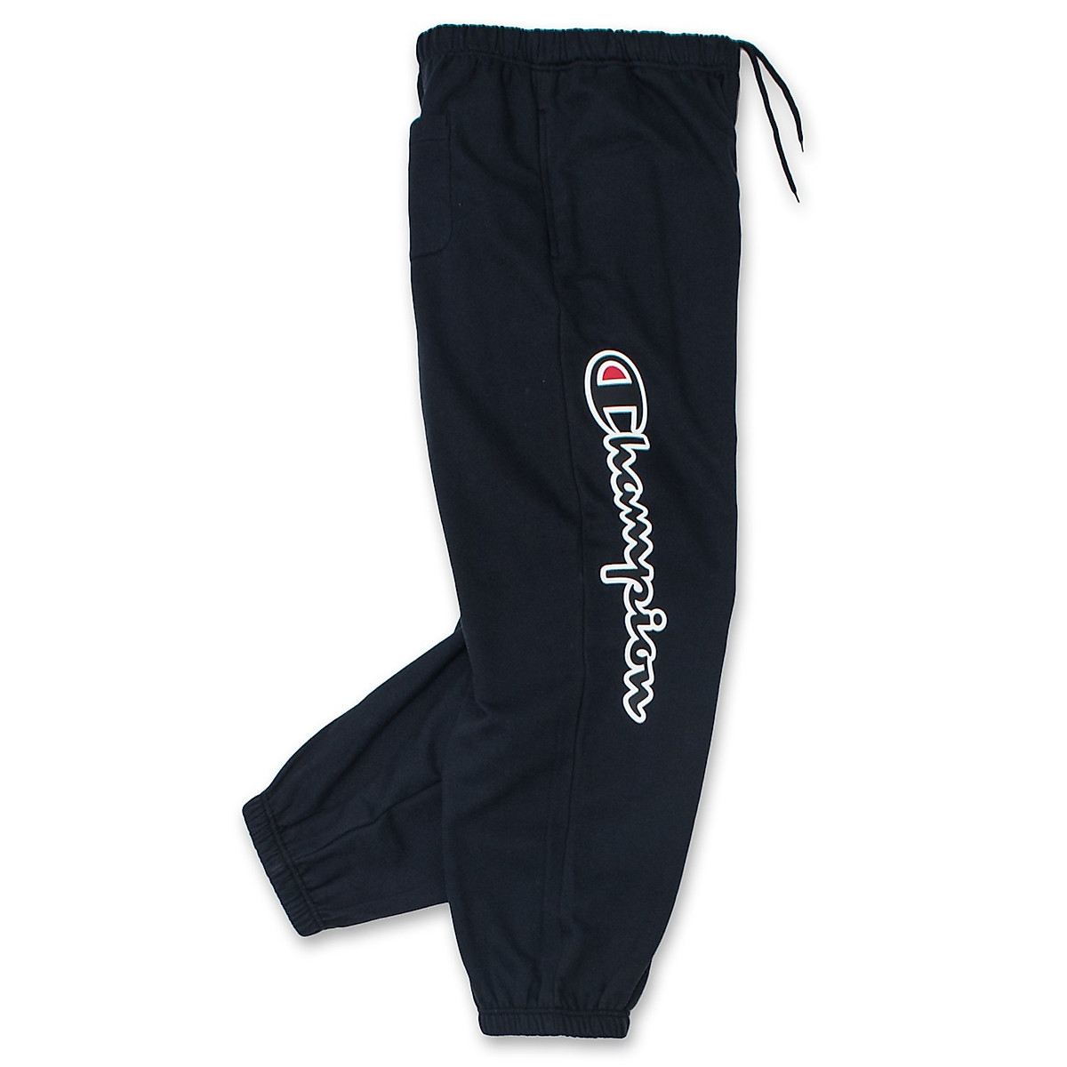Champion Sweatpants for Men Big and Tall Cotton Fleece Joggers Black XLT