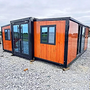 Folding Modular Homes 20ft 40ft Expandable Container House Living 3 Bedroom Prefab House Expandable Office House Container
