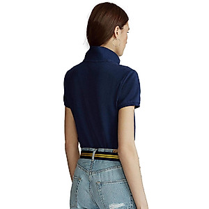 Polo Ralph Lauren Women's Classic Fit Mesh Polo Shirt, Navy, Large