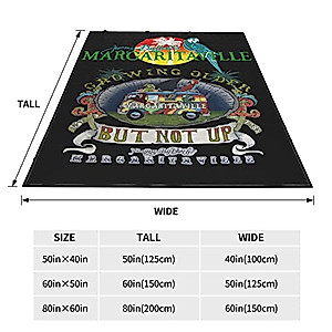 Jimmy Singer Buffett Blanket Warm Cozy Soft Flannel Throw Blanket Lightweight Fleece Bed Blanket Couch Living Room All Seasons 80"X60"