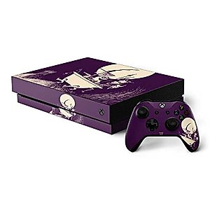 Skinit Decal Gaming Skin compatible with Xbox One X Console and Controller Bundle - Officially Licensed Disney The Nightmare Before Christmas Design