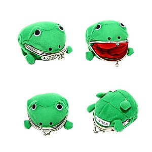 Frog Wallet Anime Frog Wallet 1 pcs ,Cosplay Props Plush Toy Purse Wallet for Christmas Cosplay Ninja Themed Party Gift (green)