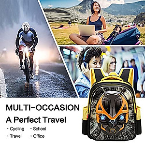 KAGGS Cartoon Comic Boys Backpack Lightweight Waterproof Schoolbag Large Capacity Bookbags Travel Rucksack for Teenage