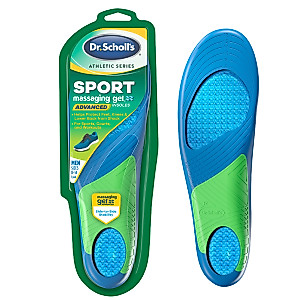 Dr. Scholl’s Sport Insoles (Pack of 2) // Superior Shock Absorption and Arch Support to Reduce Muscle Fatigue and Stress on Lower Body Joints (for Men's 8-14)