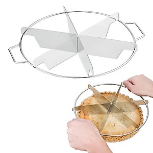 OCS Parts 10" Stainless Steel Pie Cutter | 6-Slice Pie Cutter | Creates Beautifully Uniform Slices of Pie