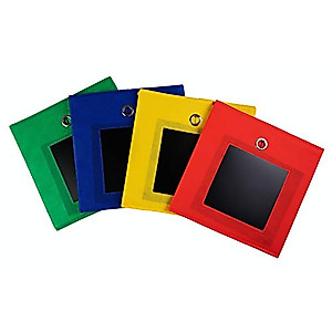 EIQOCCA NewHeightsHome Storage Cube Organizer with Chalkboard Label - 11 inch - Kids Toys, Books, Clothes - Perfect for Nursery, Bedroom, Playroom - 4 Colors - Collapsible Fabric Basket