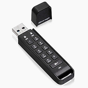 iStorage datAshur Personal2 64 GB | Secure Flash Drive | Password Protected | Portable | Military Grade Hardware Encryption