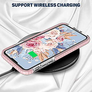 MATEPROX Compatible with iPhone 14 case Clear Thin Slim Crystal Transparent Cover Shockproof Bumper Case for iPhone 14 6.1" 2022(Pink)