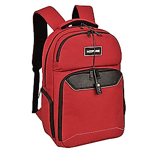 MZIPLINE Travel Backpack-Smell Proof-Scent Proof Daypack Bookbag for School Laptop Women (Heather Red)