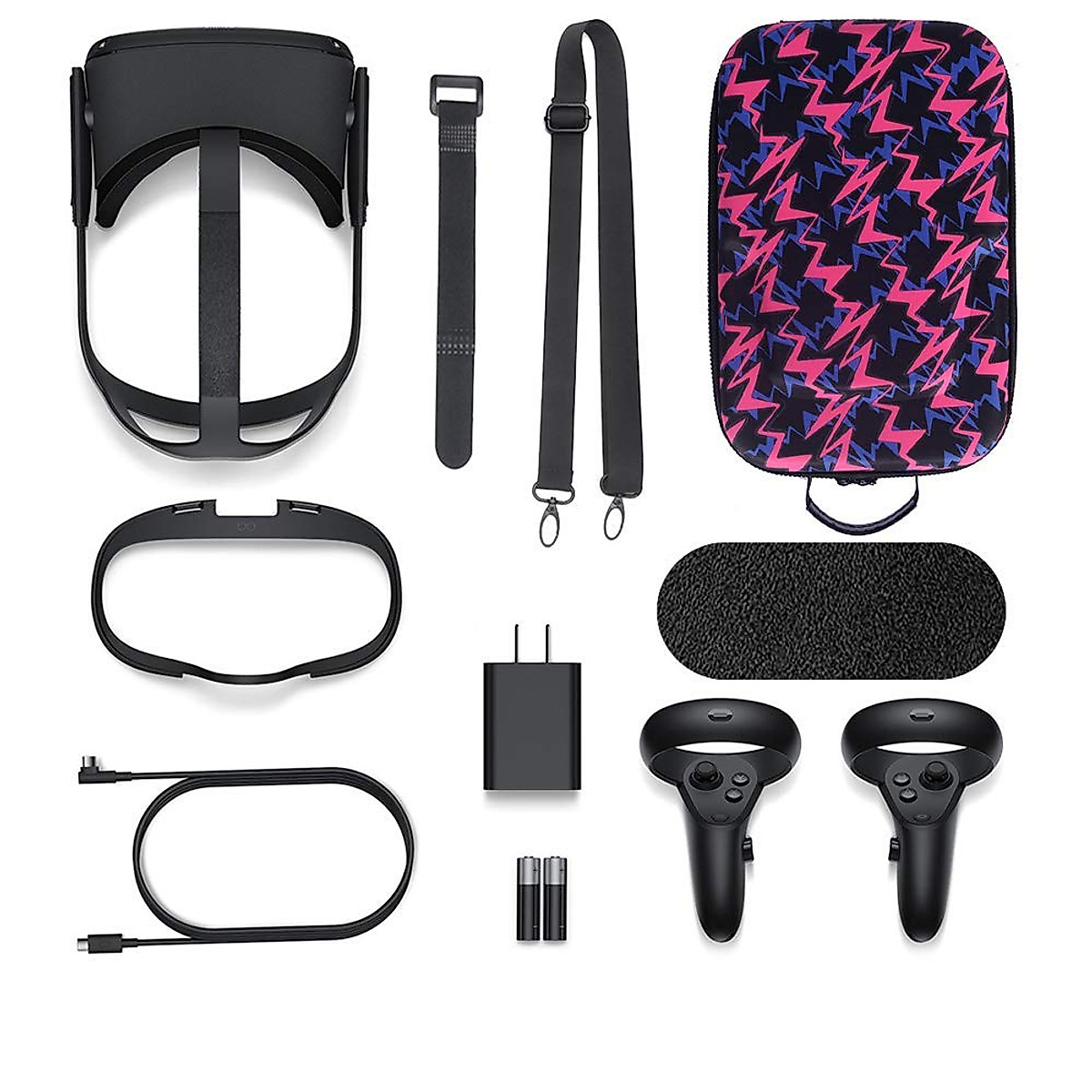 Oriolus Hard Case for Oculus Quest All-in-one VR Gaming Headset and Controllers Accessories Carrying Bag (Red)