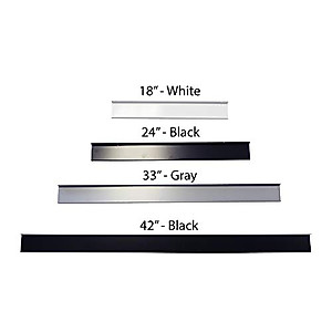 RBH Design Concepts Floating Ledge, Photo Shelf, Art Ledge - Very Durable and Made in The USA (White, 33")