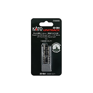 Kato USA Inc. N 2-5/6 66mm Illuminated Bumper Track C KAT20064 N Track