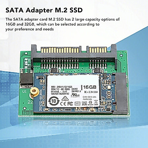 SATA Adapter Card M.2SSD, M.2 Hard Drive Performance, 2 in 1 High Capacity Computer Accessories, Plug and Play(16GB)