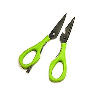 Kitchenized by Chef Mori Heavy Duty Kitchen Shears and Multi Purpose Kitchen Scissors, Utility Scissors for Chicken, Poultry, Fish, Meat, Vegetables, Herbs, and BBQ’s