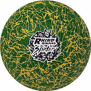 Champion Sports Premium Rhino Skin Extreme Color Dodgeballs - Glow in the Dark, Color-Changing, and Spider Grip - Low Bounce Dodgeballs