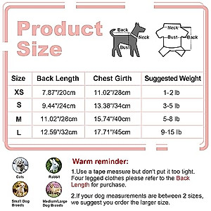 2 Pack Dog Clothes for Small Dogs Boy Girl Fleece Puppy pjs Jammies 4 Leg Dog Pajamas for Chihuahua Yorkie Fall Winter Warm Onesies Jumpsuit Clothing for Pet Dogs Male Female (X-Small Bust 11.02")