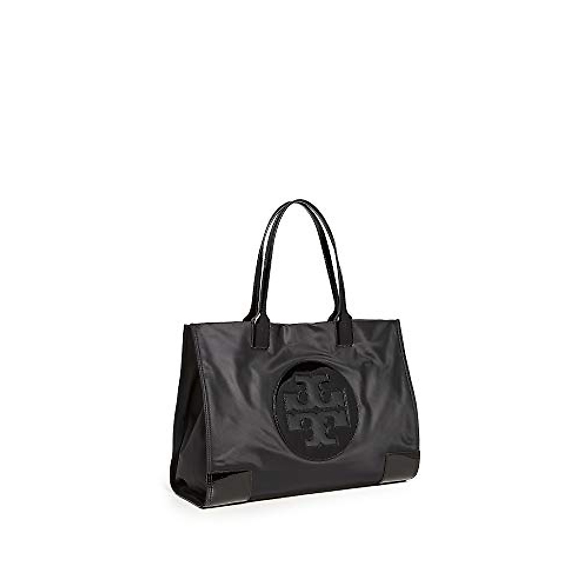 Tory Burch Women's Ella Patent Tote, Black, One Size