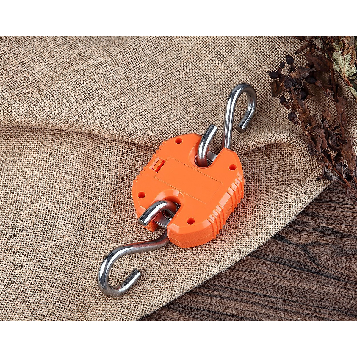 Klau Portable Digital Scale 150 kg / 300 lb Heavy Duty Crane Scale Hanging Scales LCD Display with Backlight for Home Farm Hunting Outdoor Orange