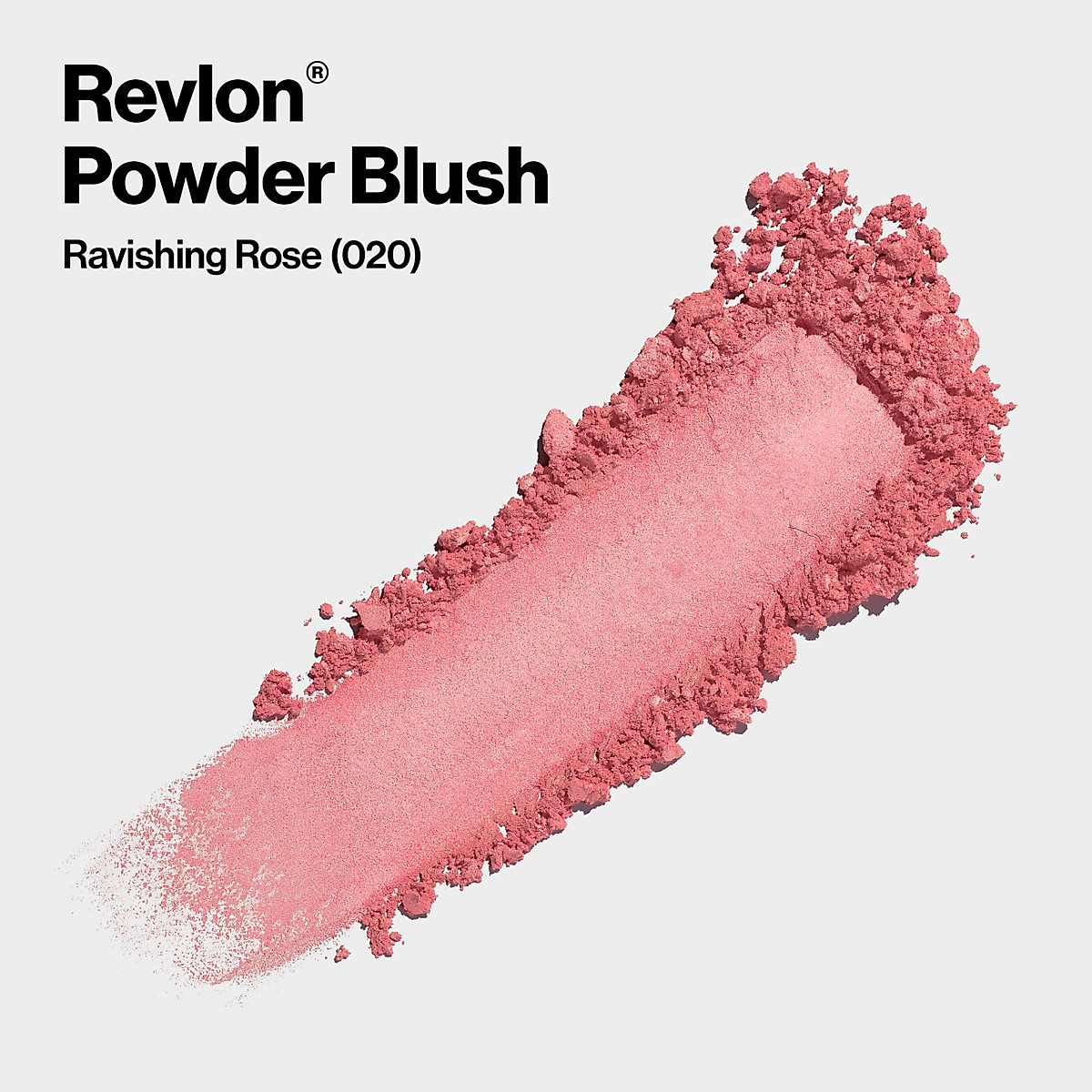 Revlon Powder Blush Face Makeup, High Impact Buildable Color, Lightweight & Smooth Finish, 020 Ravishing Rose, 0.17 oz