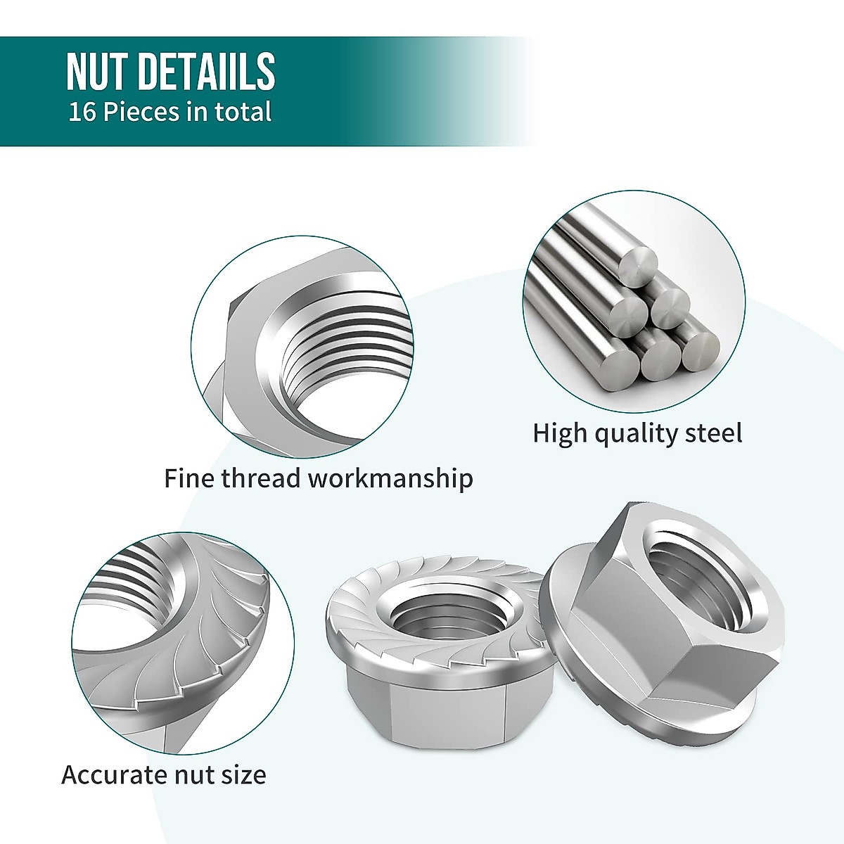 Alpha Rider M10x1.25 Locking Lug Nuts for Yamaha Blaster Banshee Raptor Warrior YFZ450 YFZ660 Kawasaki 400 Suzuki 400 Honda TRX (16 PCS)