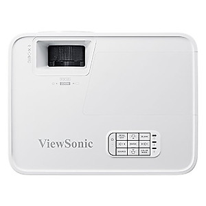 ViewSonic PX706HD 1080p Short Throw Projector with 3000 Lumens 22,000:1 DLP Dual HDMI USB C and Low Input Lag, Stream Netflix with Dongle