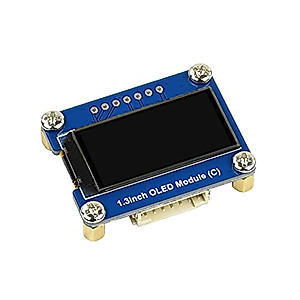 waveshare 1.3inch OLED Display Module Black/White Display Color 64×128 Resolution Embedded SH1107 Driver with SPI / I2C Interface