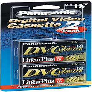 Panasonic AYDVM60EJ2 Mini Digital Video Cassette (60 min, 2 Pack)