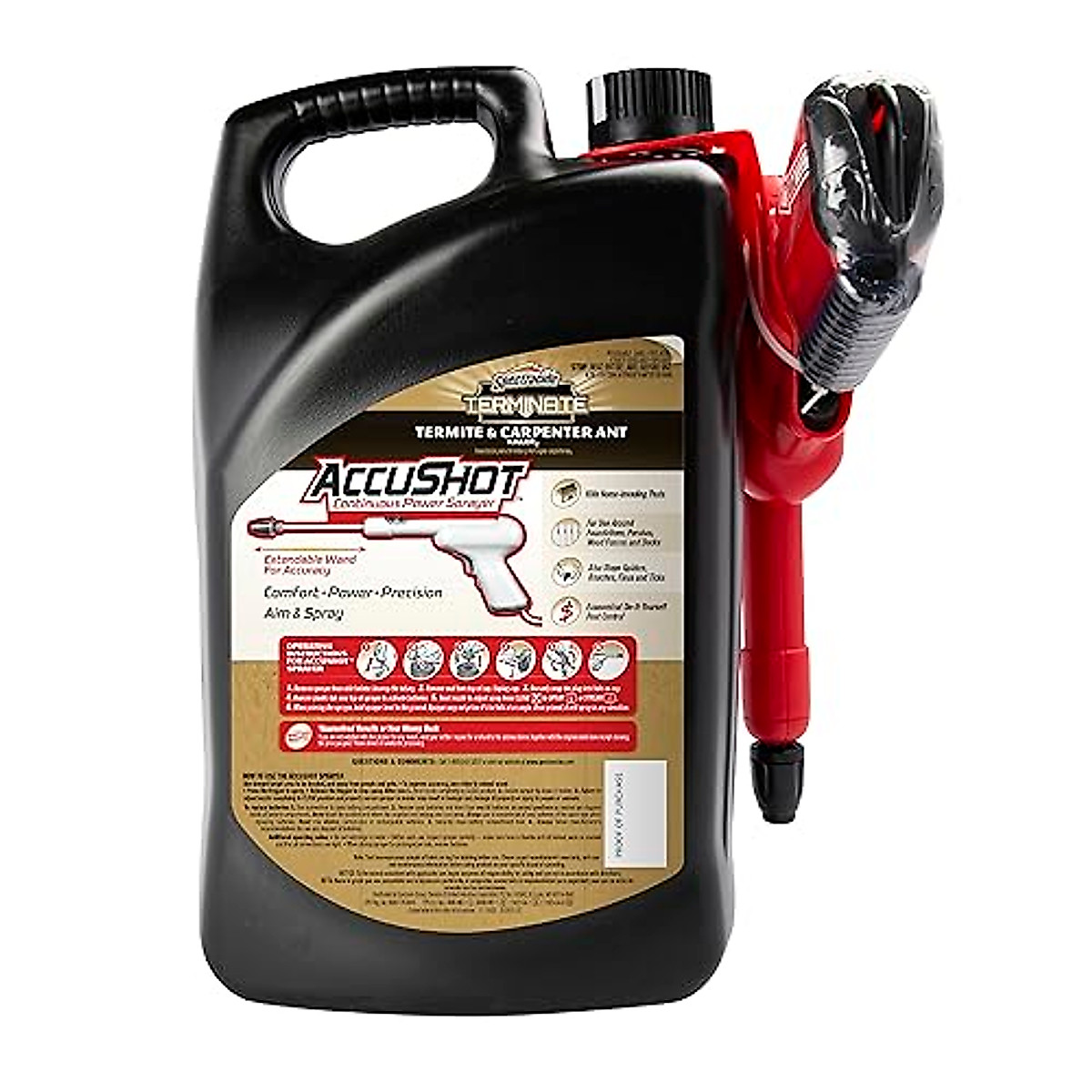 Spectracide Terminate Termite and Carpenter Ant Killer 1.33 Gallons, 4 count