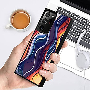 ZHEGAILIAN Case Compatible with Samsung Galaxy Note 20,Color Ripple Case for Samsung Galaxy Note 20 for Girls,Pattern Design Anti-Scratch Case for Samsung Galaxy Note 20 6.7-inch
