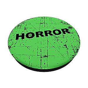 Distressed Horror Movie Green VHS Rental Gift Movie Lovers PopSockets PopGrip: Swappable Grip for Phones & Tablets