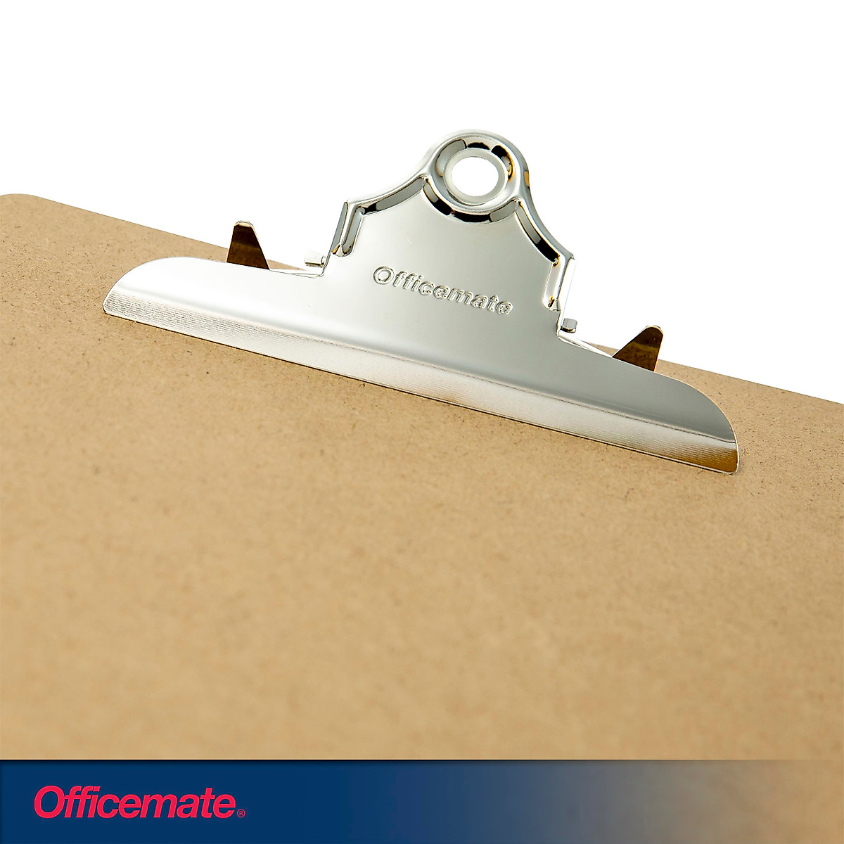 Officemate Recycled Wood Clipboard, 6 Inch Clip, 1 Pack Clipboard, Letter Size (9 x 12.5 Inches), Brown (83100)