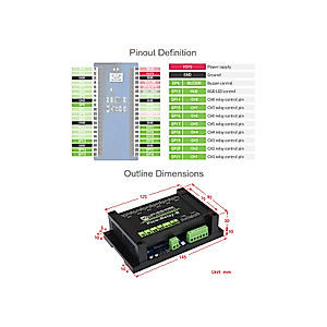 Waveshare Industrial 8-Channel Relay Module for Raspberry Pi Pico Power Supply Isolation Photocoupler Isolation