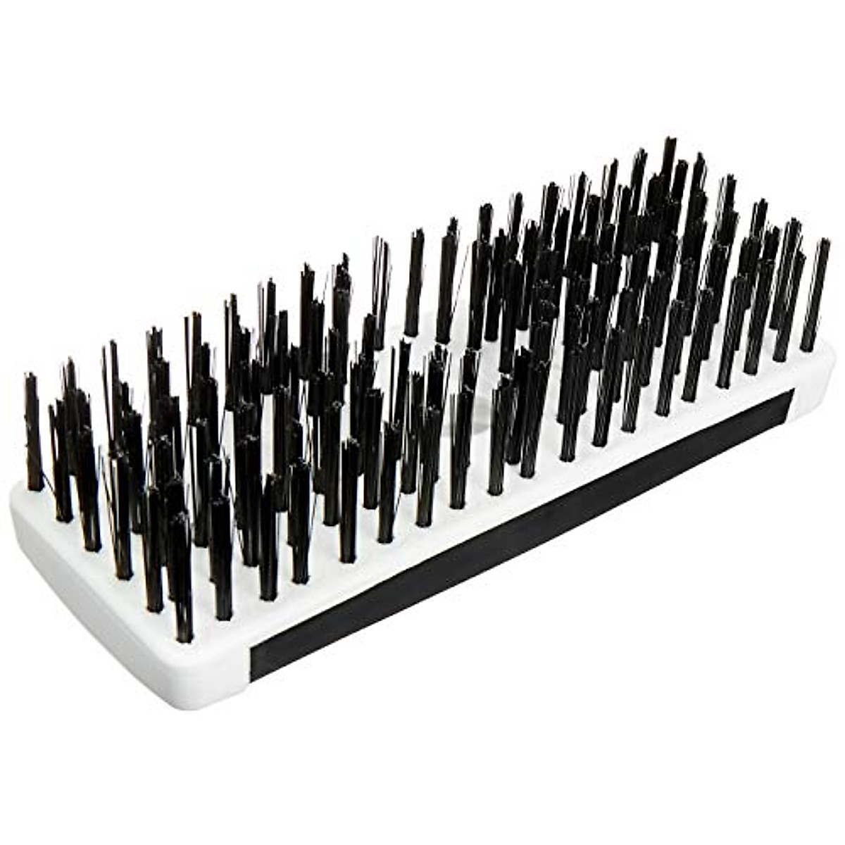 Amazon Basics 6 x 19 Soft Grip, Carbon Steel, Block Wire Brush with Pole Thread, Black, yellow