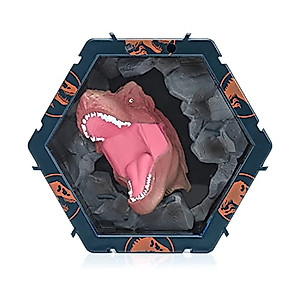 WOW! STUFF PODS - Jurassic Dominion - Tryannosaurus Rex | Light-Up Bobble-Head Figure | Official Fallen Kingdom Merchandise, Toys and Gifts for Boys and Girls, Grey, 4 inches