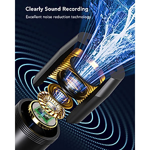 Lavalier Microphone USB C Professional Lapel Clip-on Mic Omni Condenser Little Lav Mic for Video Recording External Noise Cancel Mic for Youtube Vlog ASMR Interview on Android Type-C Device (6.6ft)