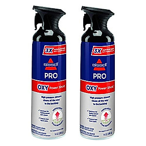 Bissell Professional Power Shot Oxy Carpet Spot, 14 Ounces (Pack of 2), 95C9L Stain Remover, 14oz, None, 28 Fl Oz
