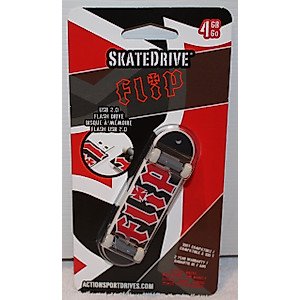 4GB Skatedrive Flash Drive USB 2.0 Mixed Skateboard Brands Retail