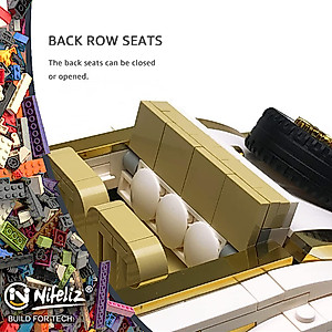 Nifeliz Retro Sports Collectible Retro Model Cars Set to Build, K500 MOC Building Blocks and Construction Toy, Adult, 1:14 Scale, New 2023 (868 Pcs)