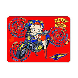 Betty Boop Lenticular 4x6 Magnet Deluxe 4x6, Changing Biker Girl Image, Red