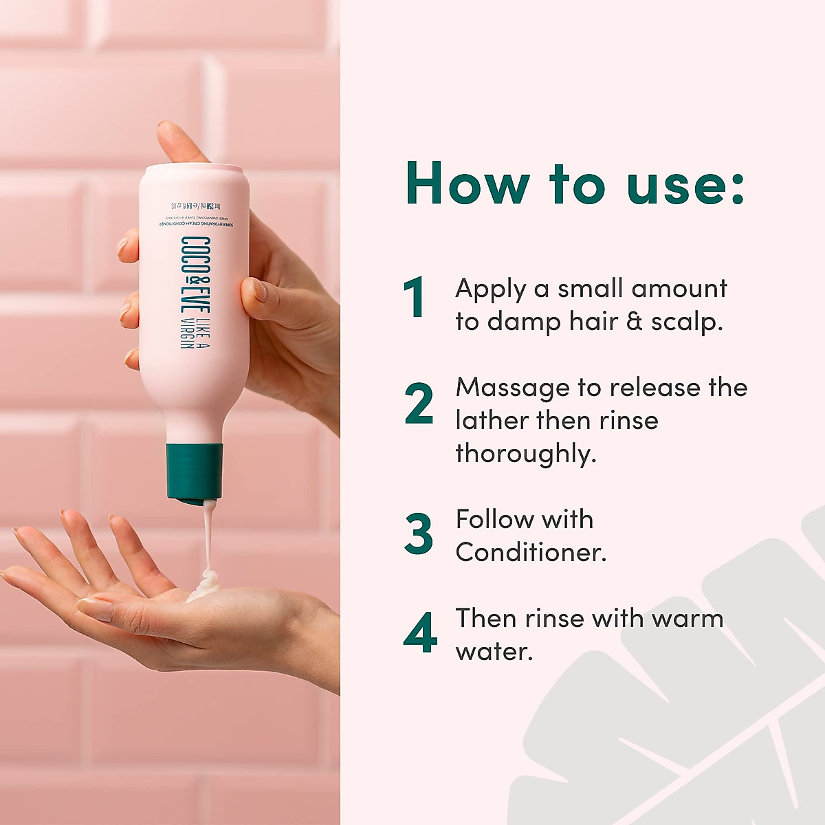 Coco & Eve Like A Virgin Super Hydrating Conditioner. Sulfate-free with Argan oil, Coconut. For any Dry, Damaged, Color, and Frizzy hair. (8.4 fl oz)