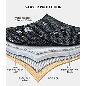 KIZUNA Laptop Sleeve 11 Inch Water-Resistant Computer Case Hand Bag for 13" MacBook Pro M2/13 Surface Pro 8 X/13.4" DELL XPS 13/12.4" Samsung Galaxy Tab S7/11.6" Samsung Chromebook 4/13.3" ASUS, Grey