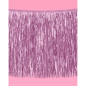xo, Fetti Light Purple Fringe Banner - 5 Ft. | Bachelorette Party Decorations, Birthday Party Decor, Baby Shower Supplies, Photo Booth Banner Backdrop