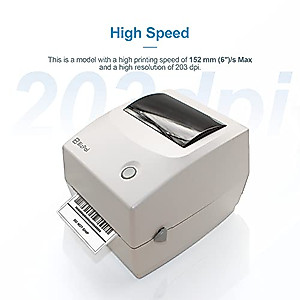 BizPal DTP-1000 Direct Thermal Printer, High Speed 4x6 Label Printer, Supports Shipping Labels, Barcode Labels, Household Labels and More，Windows, Mac and Linux Compatible